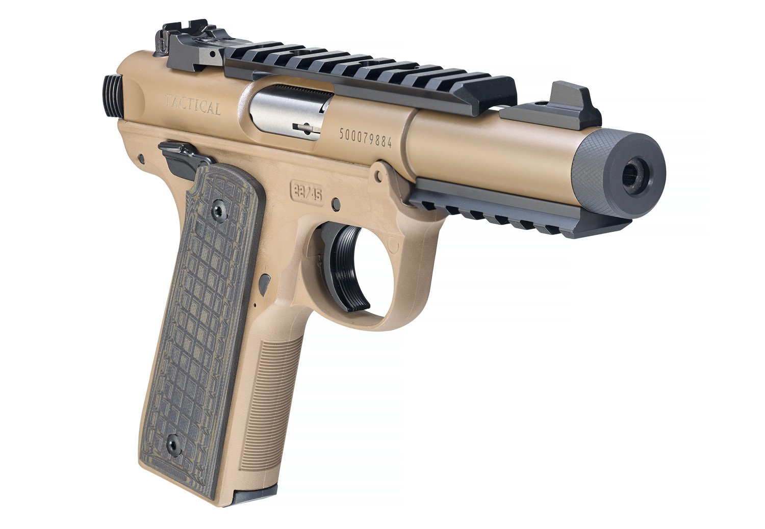 Ruger Mark IV 22/45 Tactical FDE, .22 LR, 4,4" | TacDane