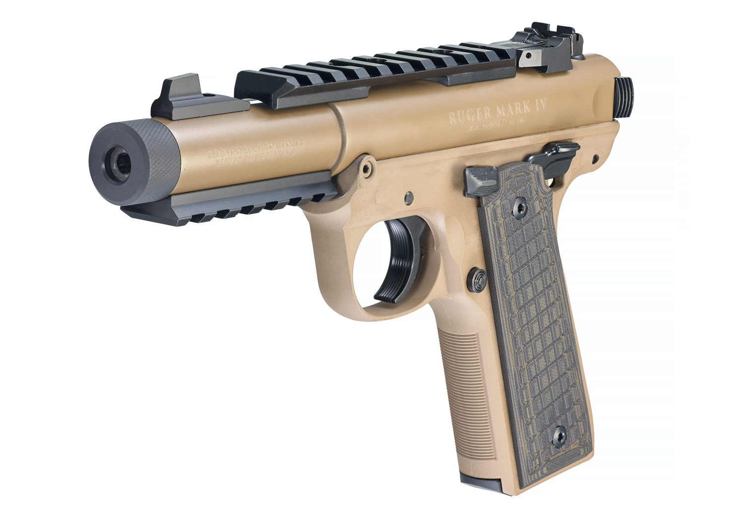 Ruger Mark IV 22/45 Tactical FDE, .22 LR, 4,4" | TacDane
